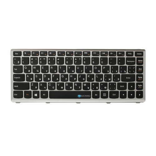 Клавиатура для ноутбука Lenovo IdeaPad S400 / S300 / S305 / M30-70 (серая рамка)