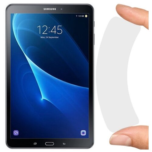 Стекло защитное гибридное Krutoff для Samsung Galaxy Tab A (10.1") SM-T580/T585