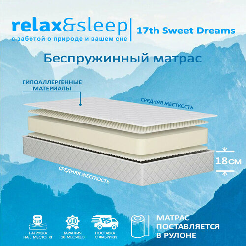 Матрас Relax&Sleep ортопедический беспружинный 17th Sweet Dreams (80 / 186)