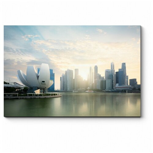 Модульная картина Сингапур просыпается 40x27