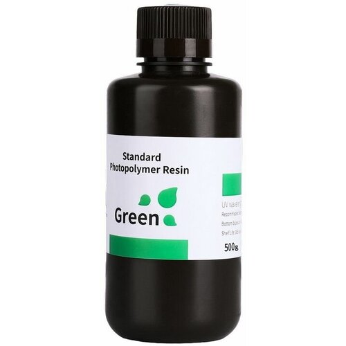 Фотополимер Elegoo Standard Resin Зелёный (полупрозрачный), 0.5 л