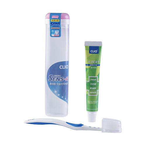 Дорожный набор зубная паста + щетка [Clio] New Portable Sense R + Expert Toothpaste