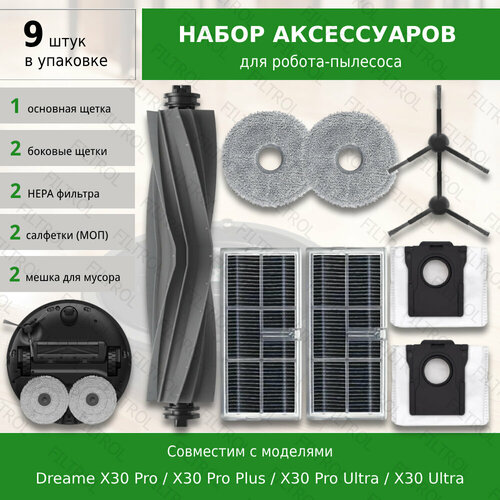 Комплект аксессуаров для робота-пылесоса Dreame X30 Pro / X30 Pro Plus / X30 Pro Ultra / X30 Ultra