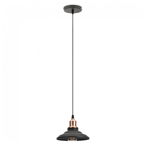 Потолочный светильник ЭРА PL4 BK/RC, E27, 60 Вт, кол-во ламп: 1 шт., цвет: черный
