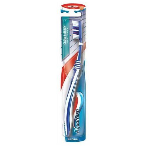 Aquafresh Зубная щетка Clean & Reach средняя