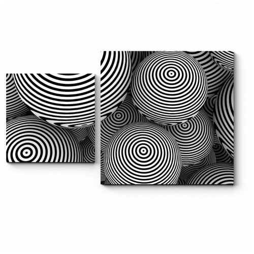 Модульная картина Черно-белая иллюзия 60x36