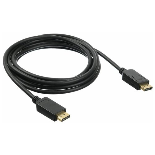 Кабель аудио-видео Buro V.1.2, DisplayPort (m) - DisplayPort (m) , ver 1.2, 2м, GOLD, черный [bhp dpp_1.2-2]
