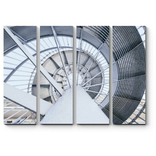 Модульная картина Стальная спиральная лестница110x83