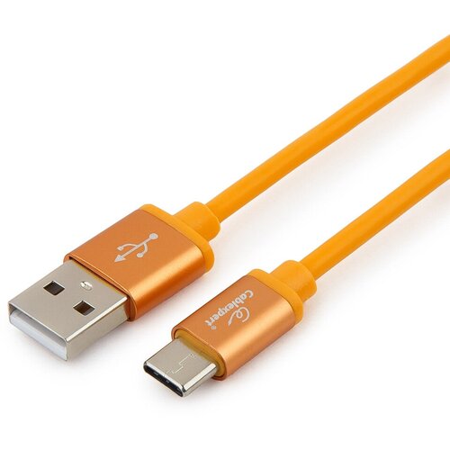 Кабель Cablexpert USB - USB Type-C (CC-S-USBC01), 1 м, оранжевый