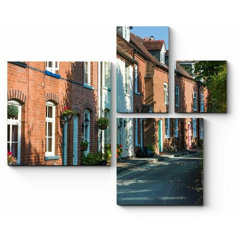 Модульная картина Тихая улочка Бриджнорта, Англия122x102