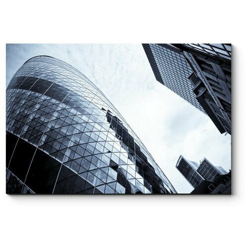 Модульная картина Серое небо Лондона в зеркале небоскреба 140x93