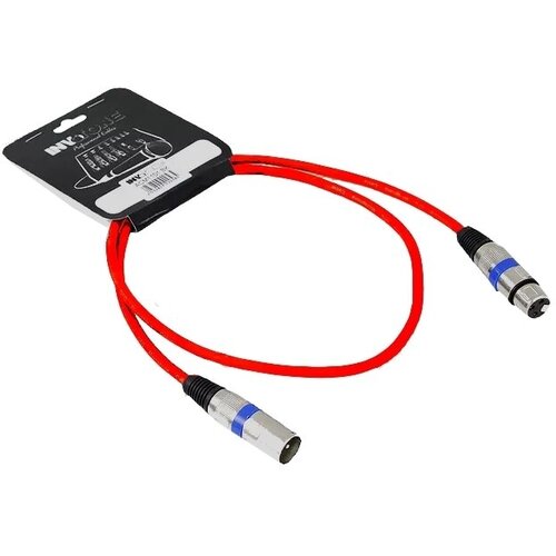 Invotone ACM1102R Микрофонный кабель, XLR F — XLR M длина 2 м (красный)