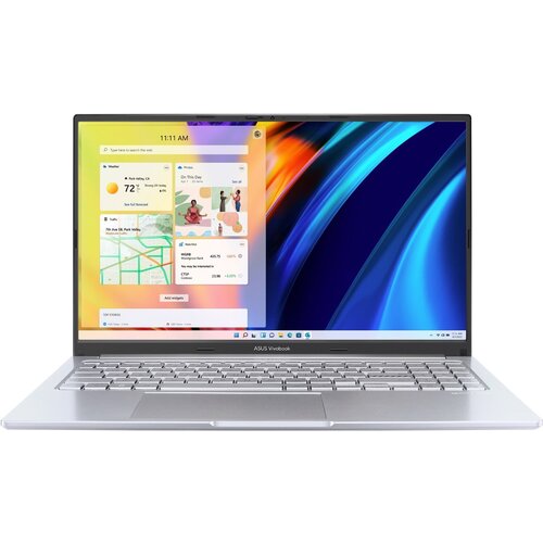 15.6" Ноутбук ASUS Vivobook 15X OLED X1503ZA-L1502 1920x1080, Intel Core i3 1220P 1.1 ГГц, RAM 8 ГБ, DDR4, SSD 512 ГБ, Intel UHD Graphics, DOS, 90NB0WY2-M00R90, серебристый