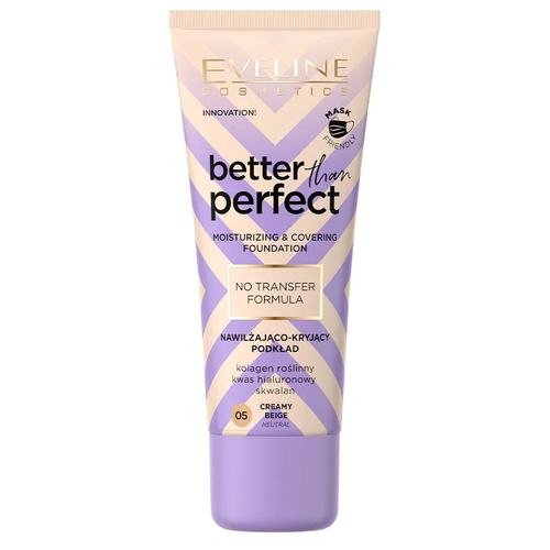 Eveline Cosmetics Тональный крем Better than perfect, 30 мл/30 г, оттенок: 05 creamy beige, 1 шт.