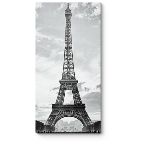 Модульная картина Черно-белый Париж 60x120