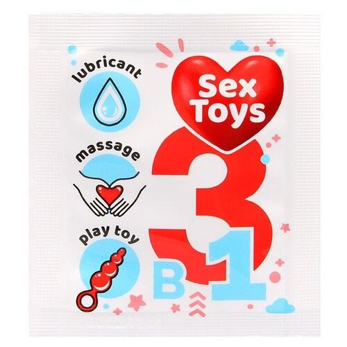 Гель-смазка  Биоритм Sex Toys 3 в 1, 400 г, 4 мл, 1 шт.