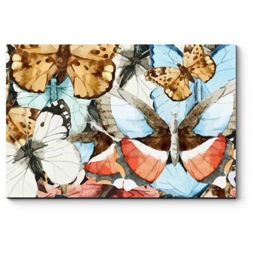 Модульная картина Удивительные и яркие бабочки 50x33