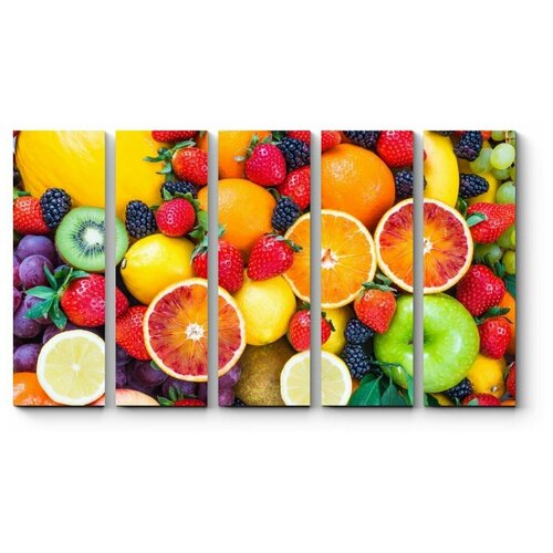 Модульная картина Сочные фрукты120x72