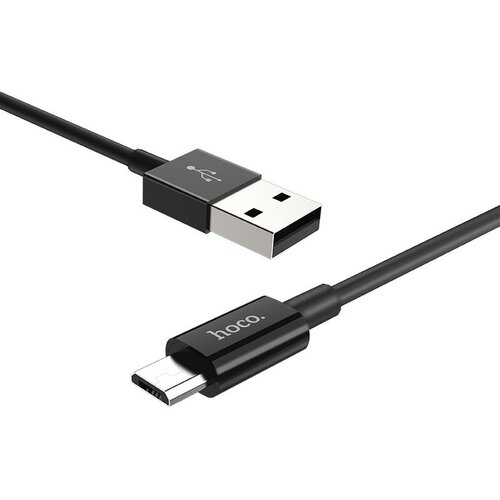 Кабель USB - микро USB HOCO X23 Skilled, 1.0м, 2.1A, цвет: чёрный