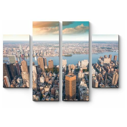 Модульная картина Панорама Нью-Йорка130x98