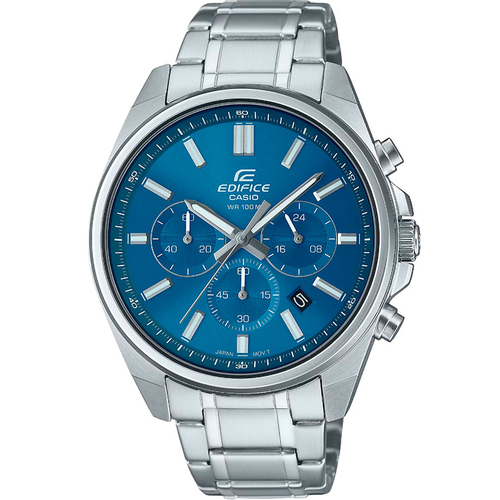 Наручные часы CASIO Edifice, серебряный, синий