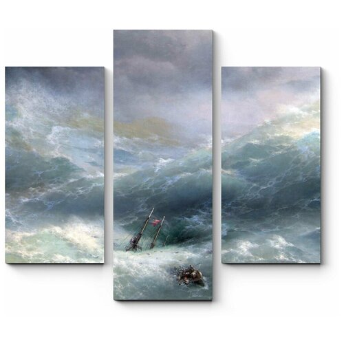Модульная картина Волна, Иван Айвазовский 60x54