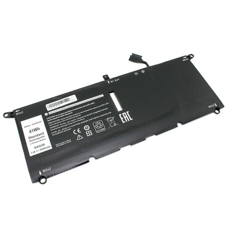 Аккумулятор (АКБ, аккумуляторная батарея) DXGH8 для ноутбука Dell XPS 13 9370, 7.4В, 5500мАч