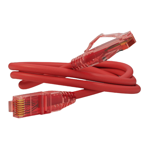 Патч-корд Hyperline PC-LPM-UTP-RJ45-RJ45-C5e-0.3M-LSZH, 0.3 м, 1 шт., красный
