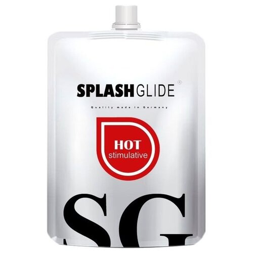 Splash Glide Возбуждающая гель-смазка лубрикант SPLASHGLIDE HOT STIMULATIVE, 50 г, 100 мл, алоэ вера, 1 шт.