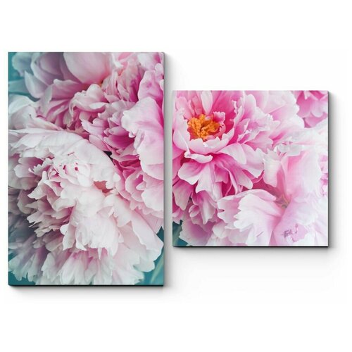 Модульная картина Нежно-розовые пионы 120x90