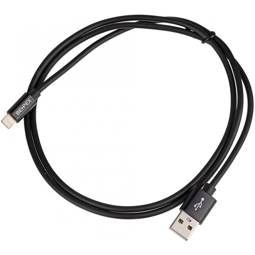 Кабель USB (m)-Lightning (m) 1м черный