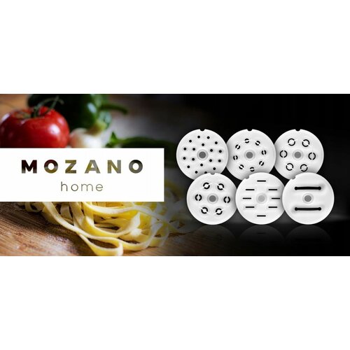 Насадки для приготовления пасты 6 шт для Кухонного комбайна с мясорубкой Mozano Kitchen Assistant 2200 Вт