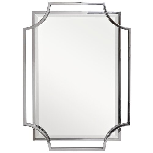 Зеркало Garda Decor прямоугольное в раме цвета хром KFE1150/1