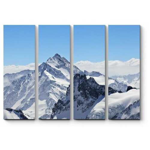 Модульная картина Зимний пейзаж на Маттерхорне 80x60