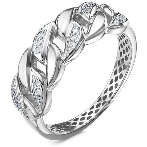 Кольцо Diamant online, белое золото, 585 проба, бриллиант, размер 19, серебристый