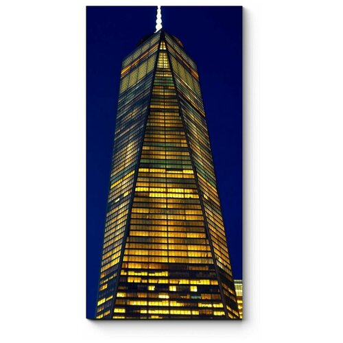 Модульная картина Стеклянный небоскреб в Нью-Йорке 40x80