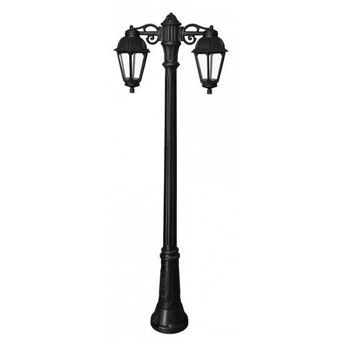 Fumagalli Уличный светильник Gigi Bisso/Saba K22.156.S20.AXF1RDN, E27, 120 Вт, лампы: 2 шт., цвет арматуры: черный, цвет плафона бесцветный