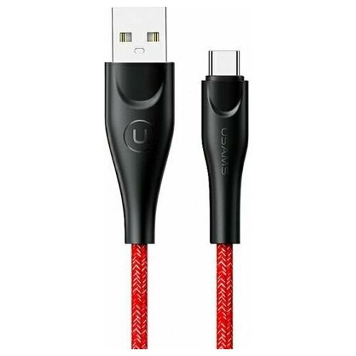 Кабель USAMS USB - Type-C для зарядки и передачи данных, 2A, 1 м, (US-SJ392 U41), Красный