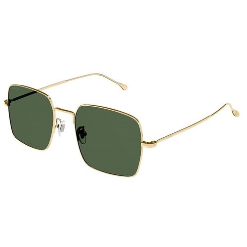 Солнцезащитные очки GUCCI, зеленый, золотой