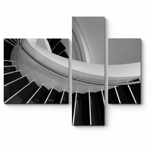 Модульная картина Спиральная лестница в стиле минимализм 140x116