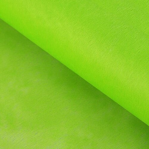 SUI Фетр для упаковок и поделок, однотонный, салатовый, зеленый, двусторонний, рулон 1шт, 0,5 x 20 м