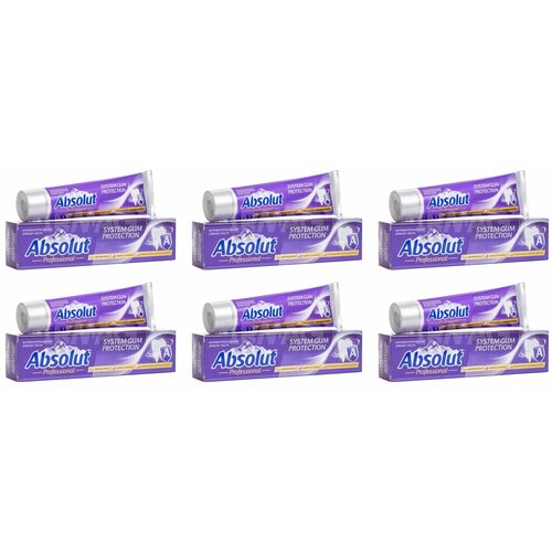 Весна Зубная паста Absolut Pro System Gum Protection, 110 гр, 6 шт