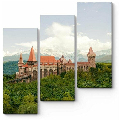 Модульная картина Замок в Румынии60x64