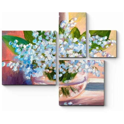 Модульная картина Весны прекрасные цветы 172x143