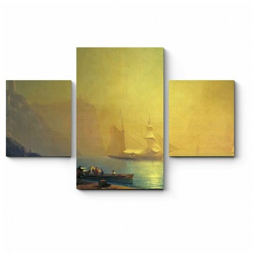 Модульная картина Утро на морском берегу. Судак. 1856 год.90x59