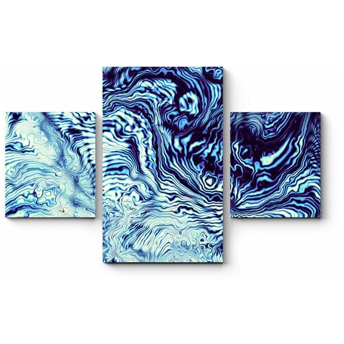 Модульная картина Волны и блики 80x52