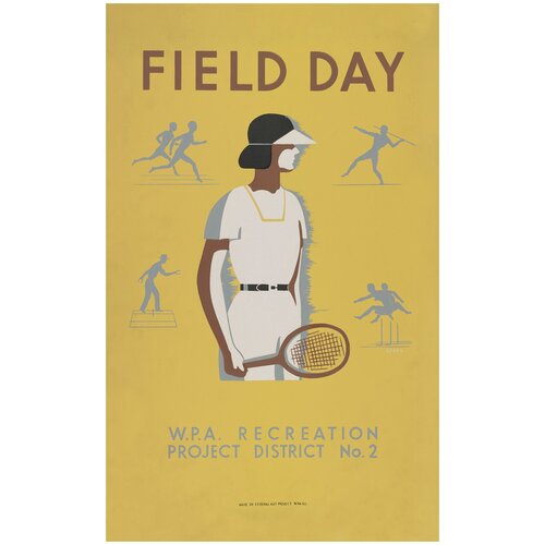 Постер / Плакат / Картина Большой теннис 60х90 см в подарочном тубусе