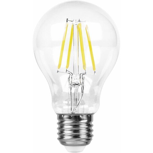 Лампа светодиодная LED 7вт Е27 теплый FILAMENT. 25569 FERON