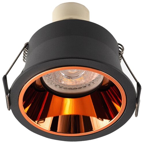 Встраиваемый светильник DENKIRS DK2410-BK IP 20, 50 Вт, GU10, черно-коричневый, алюминий 545340 16166504