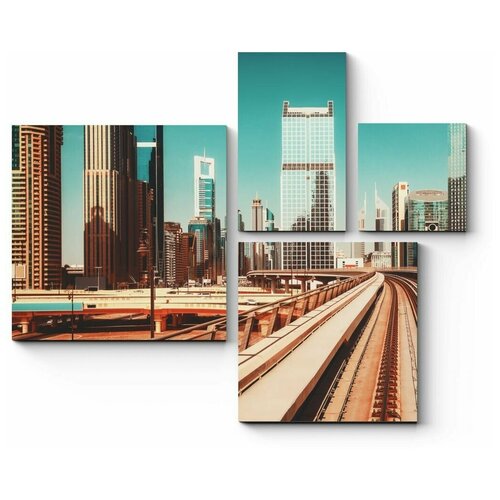 Модульная картина Дубайское метро 152x127